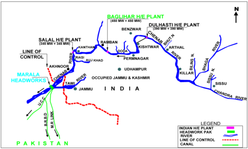 Baglihar Hydroelectric Plant - Issue between Pakistan and India ...